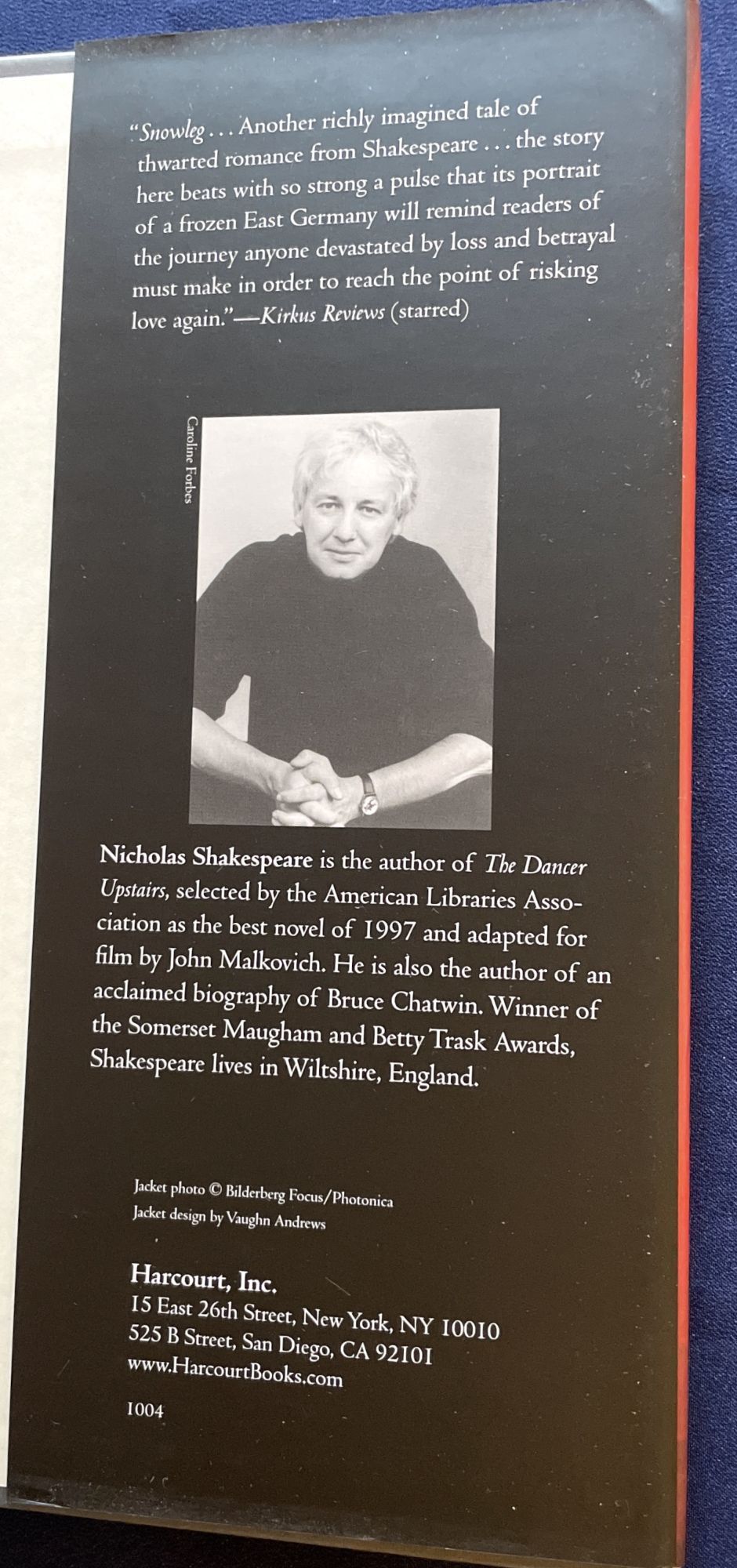SNOWLEG | Nicholas Shakespeare | First U.S. Edition, First Printing